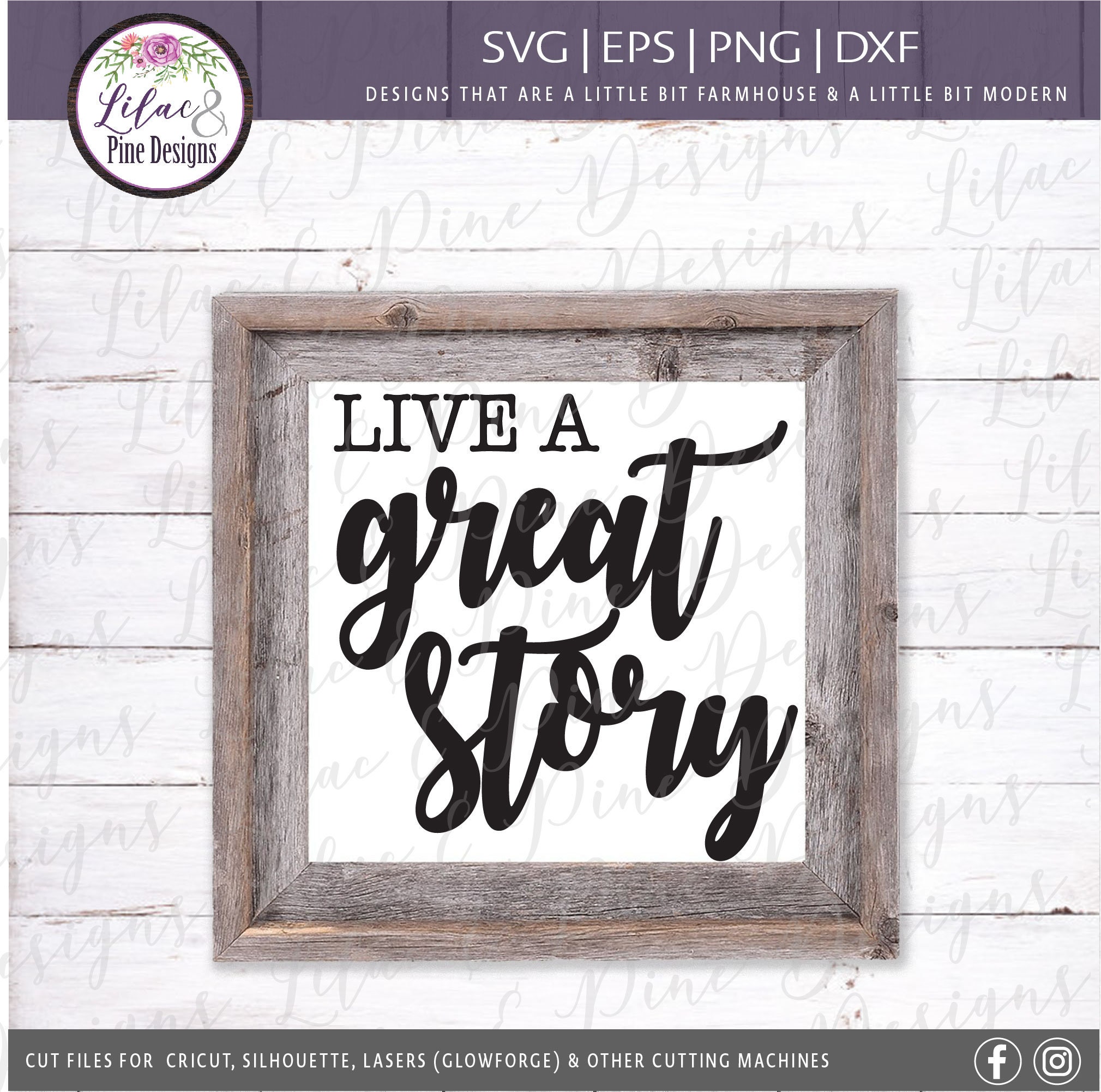 Life quote SVG family story SVG great story SVG farmhouse | Etsy