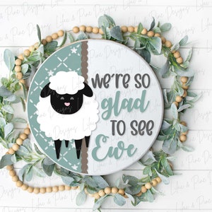 Sheep Welcome Sign SVG, Easter Lamb Door Hanger, Farmhouse Welcome Sign ...
