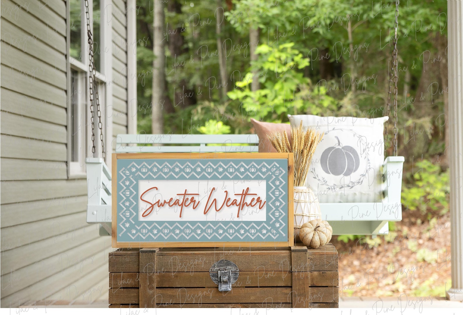 Sweater Weather Sign Svg Fall Sign Pumpkin and Leaf Sign - Etsy