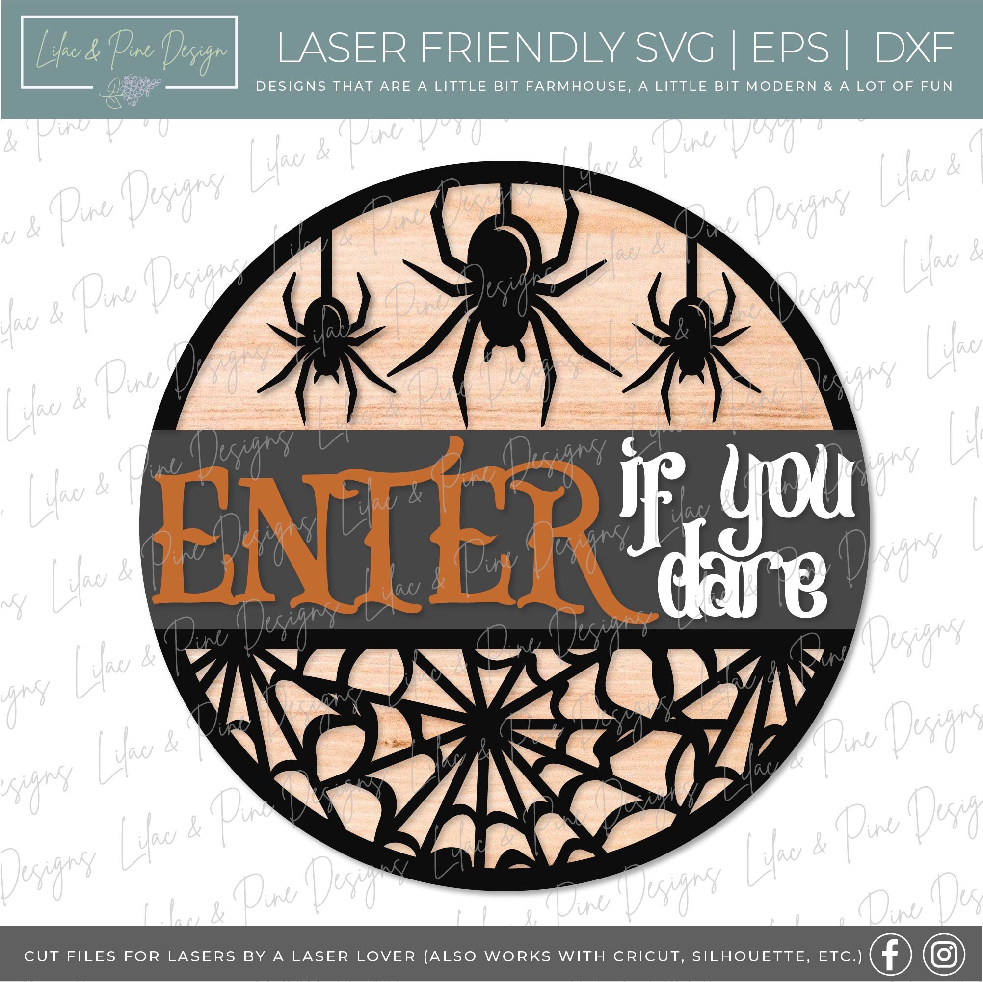 Halloween Welcome Sign Bundle, Halloween Door Hanger SVG, Spooky Sign ...