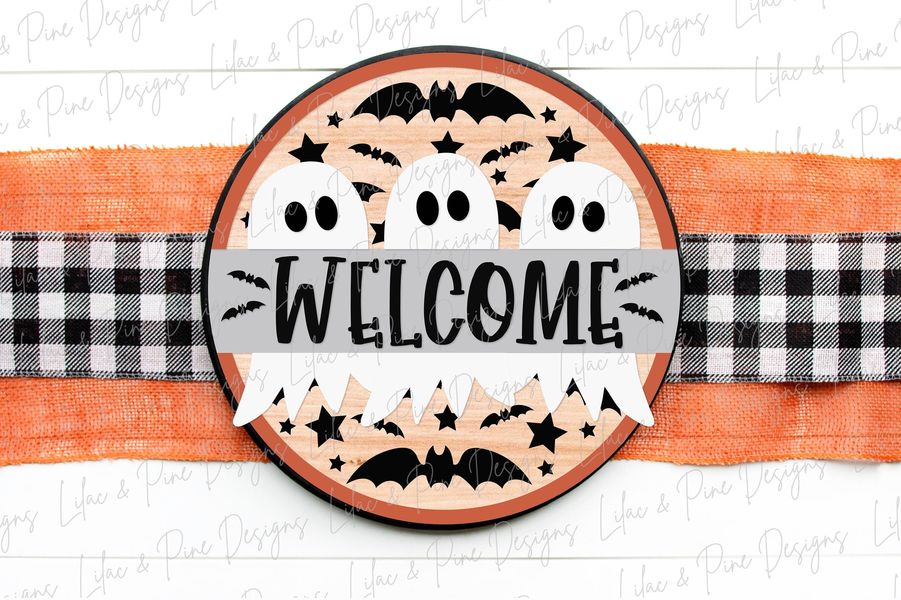 Ghost Welcome SVG Cute Halloween Ghosts SVG Spooky Welcome - Etsy