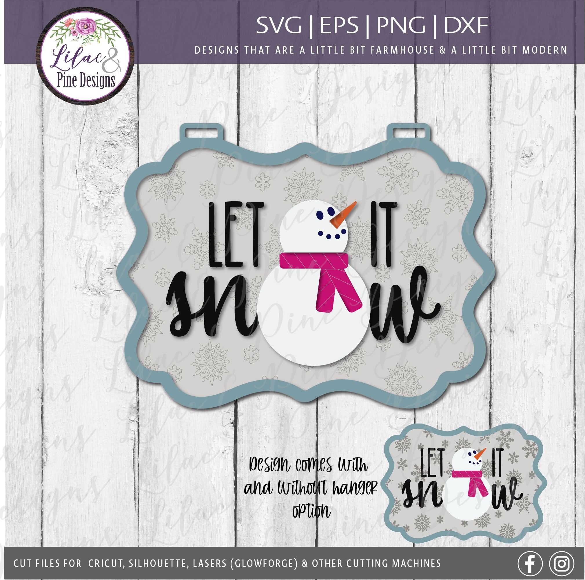 Let It Snow SVG Snowman Sign SVG Christmas SVG Winter Svg - Etsy