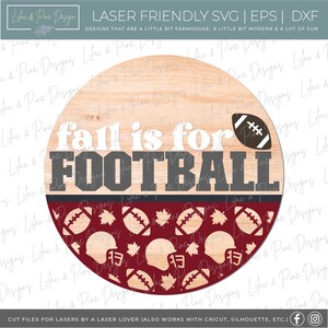 Fall is for Football SVG, Football Welcome Sign SVG, Fall Door Hanger ...