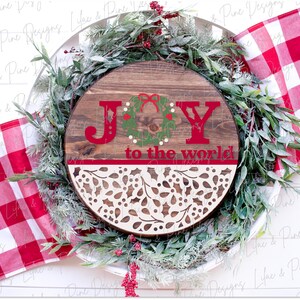 Joy Welcome Sign SVG, Christmas Door Hanger, Joy Door Sign, Holiday ...