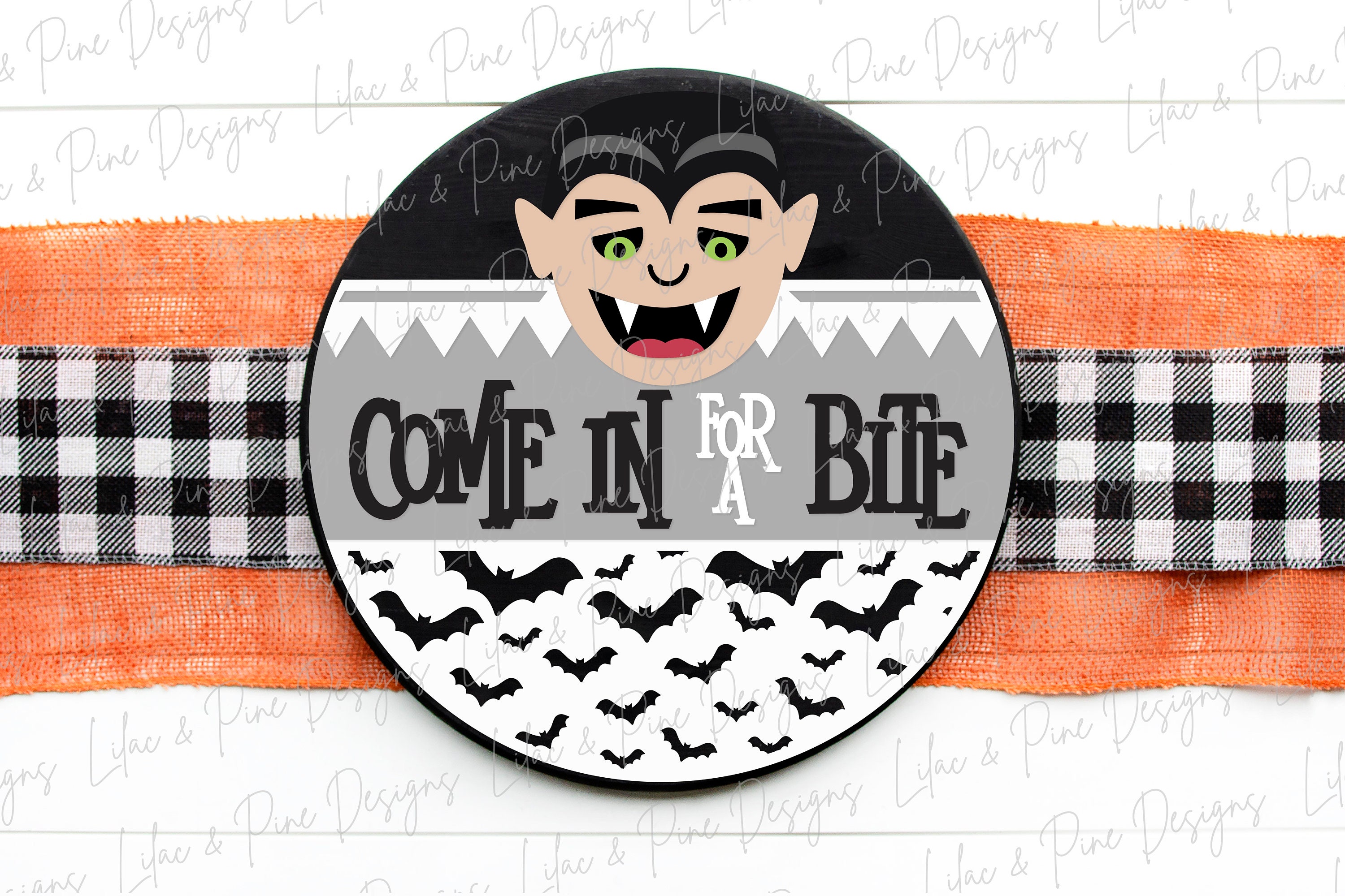 Halloween Welcome Sign SVG, Vampire Door Hanger SVG, Dracula Door ...