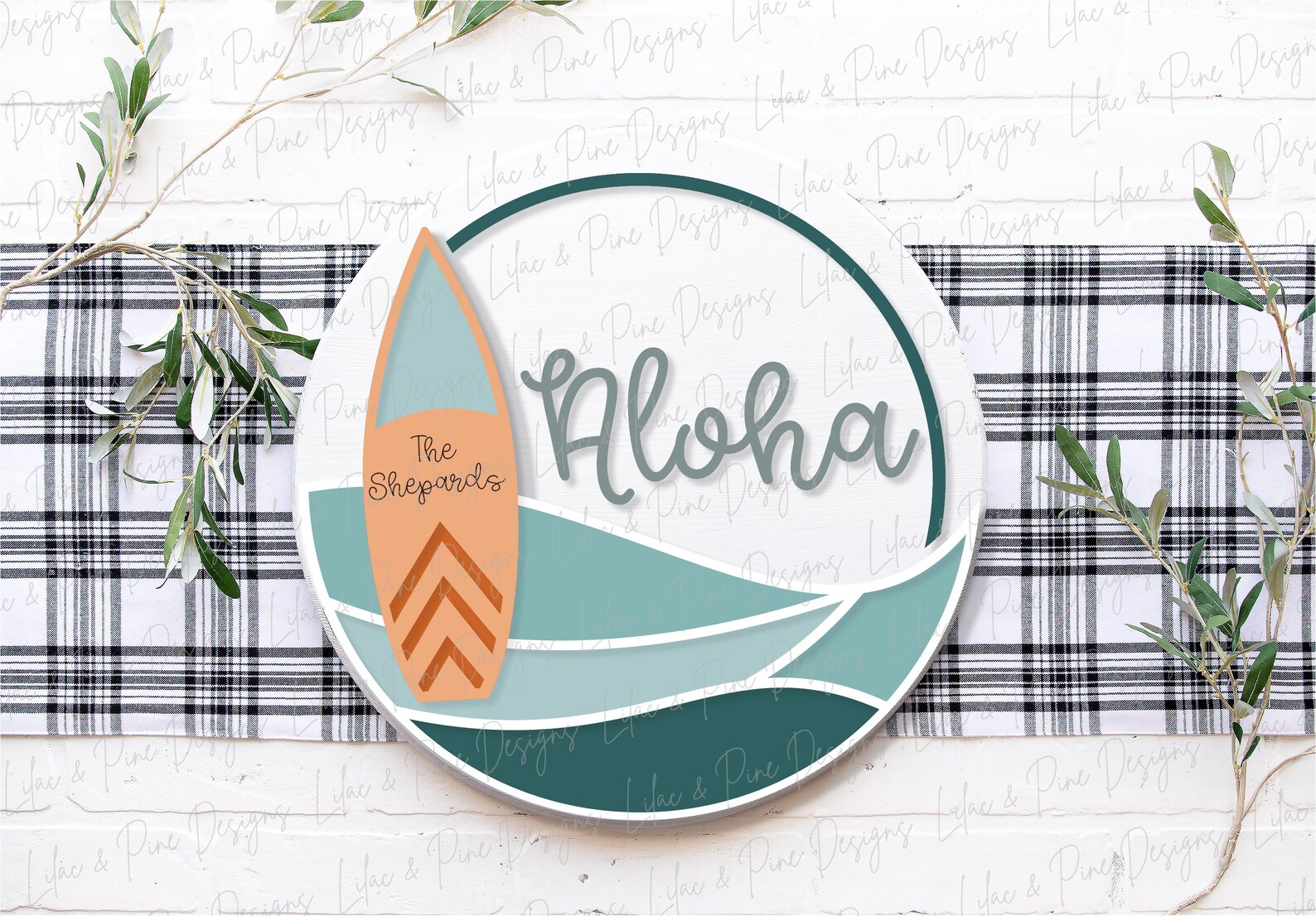 Aloha Door Hanger SVG Surfs up SVG Welcome Sign SVG Door - Etsy