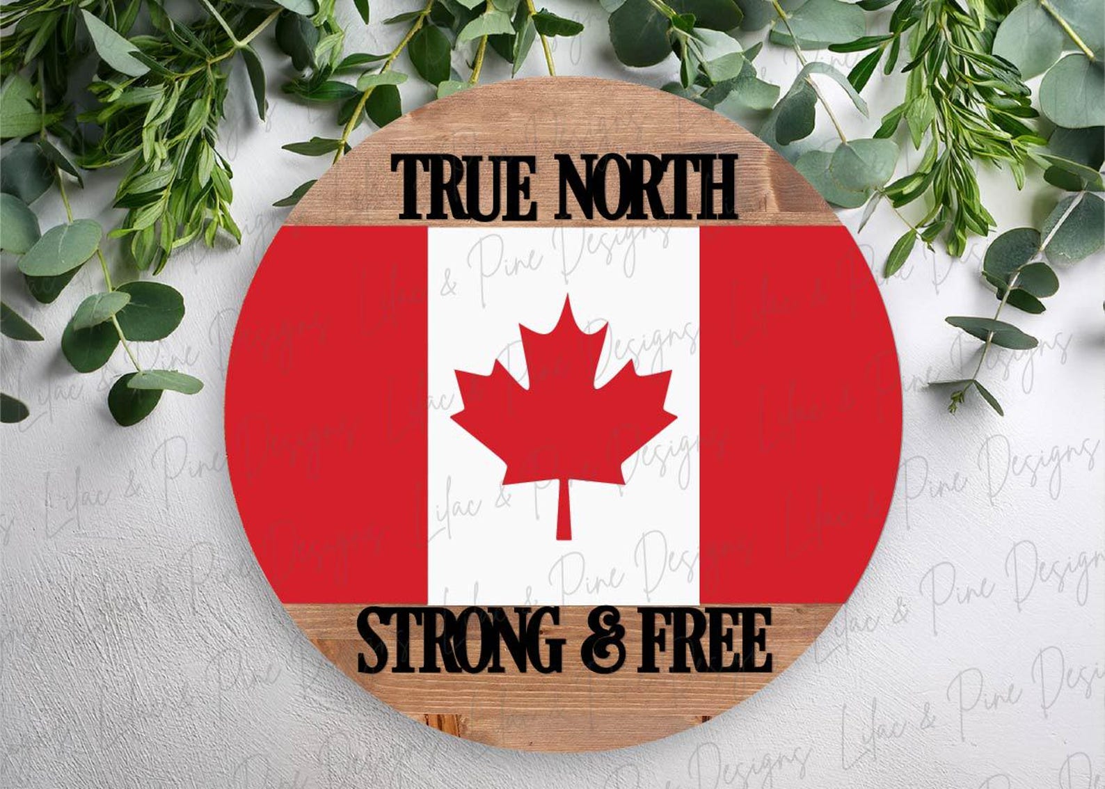Canada Welcome Sign SVG, Canada Day Door Hanger SVG, True North Svg ...