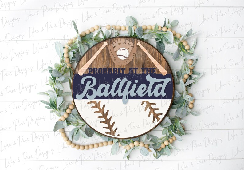 At the Ballfield Sign SVG Baseball Welcome Sign Ball Field - Etsy
