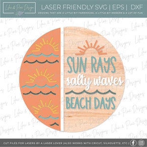 Beach Waves Sign SVG, Beach Days Sign, Summer Welcome Sign SVG, Beach ...