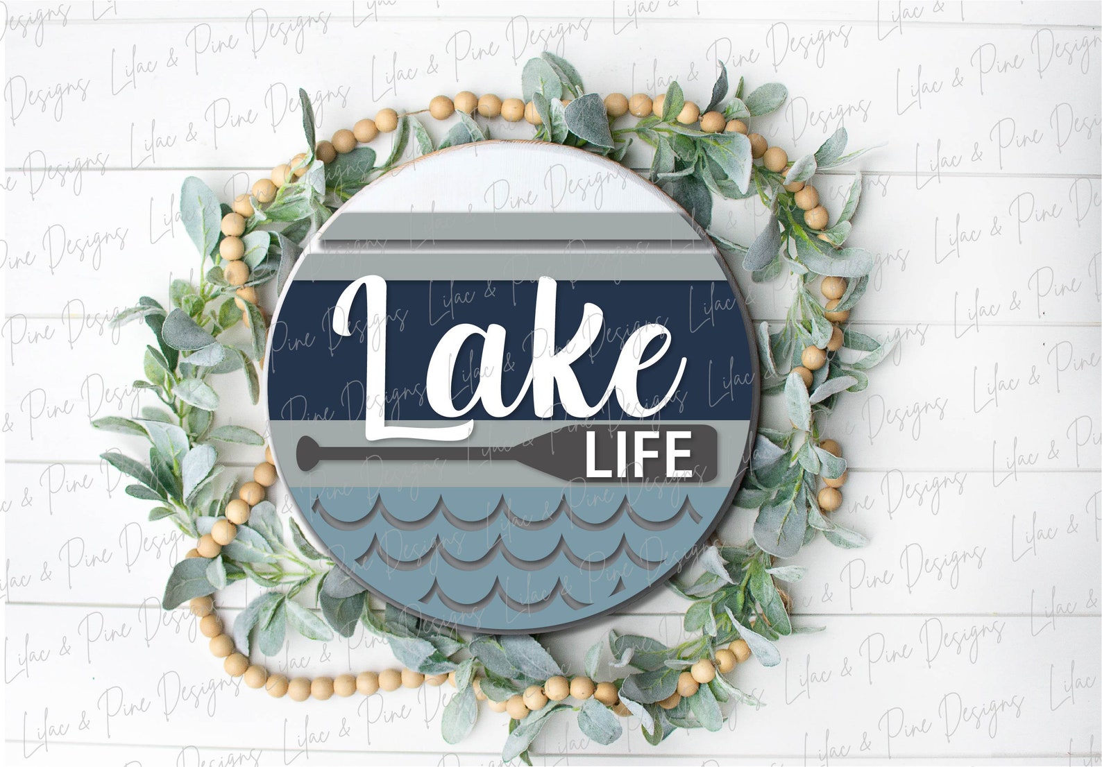 Lake Life Round Sign Summer Decor SVG Lake Sign SVG Round - Etsy