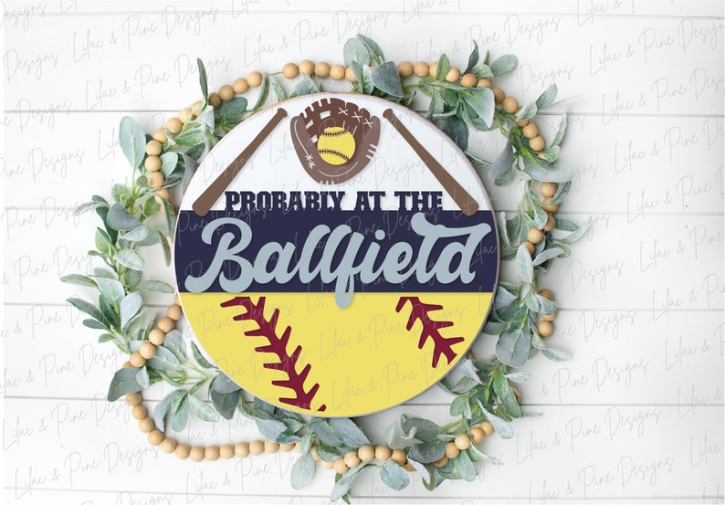 At the Ballfield Sign SVG Baseball Welcome Sign Ball Field - Etsy