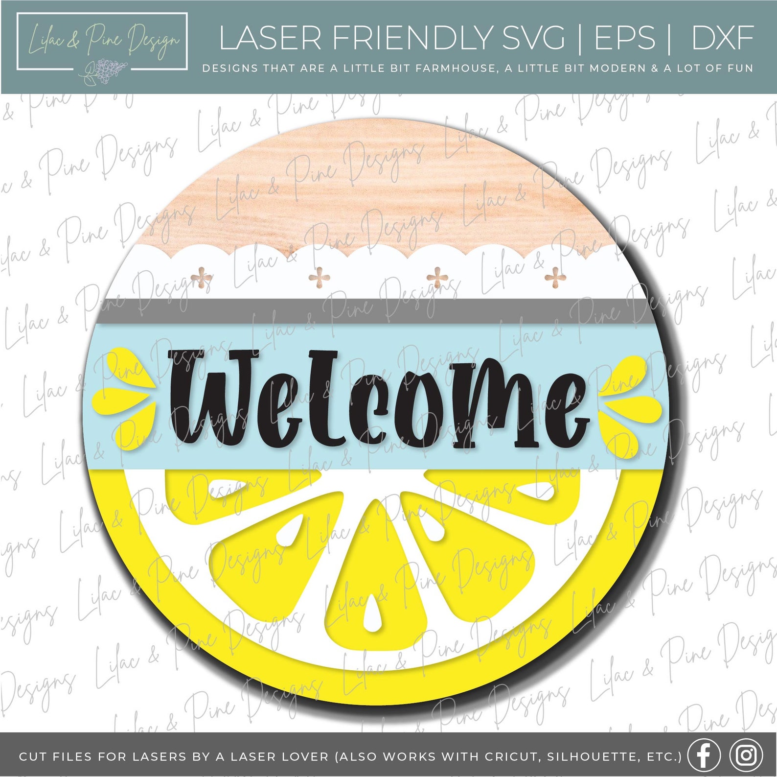 Summer Welcome Sign Bundle Door Hanger SVG Bundle Lake SVG | Etsy