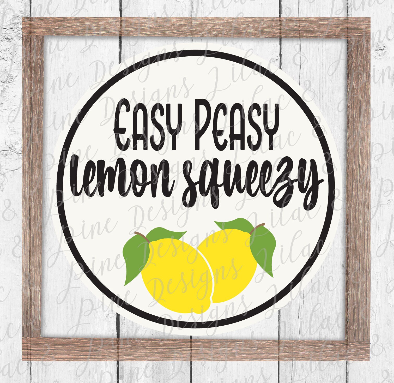 Lemon Sign SVG Farmhouse Lemon SVG Glowforge Laser File - Etsy