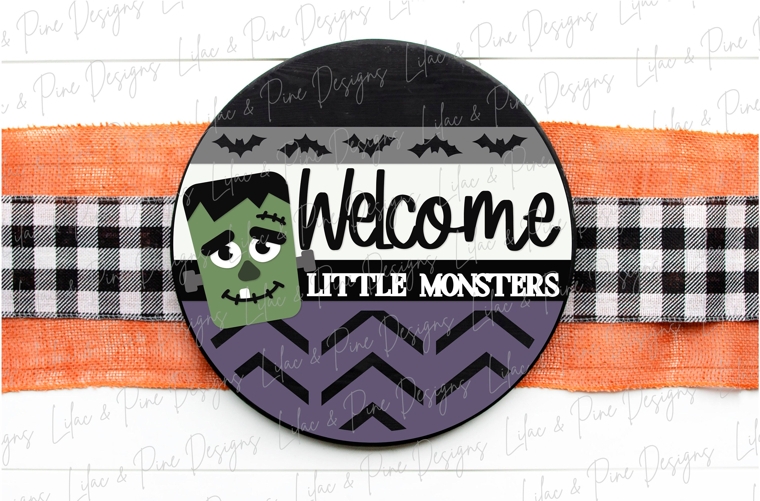 Frankenstein Sign SVG Welcome Little Monsters SVG Frankie - Etsy