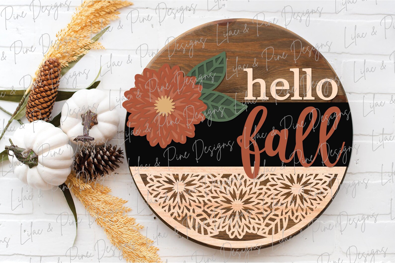 Hello Fall Sign SVG Fall Mums SVG Fall Welcome Sign Mum - Etsy