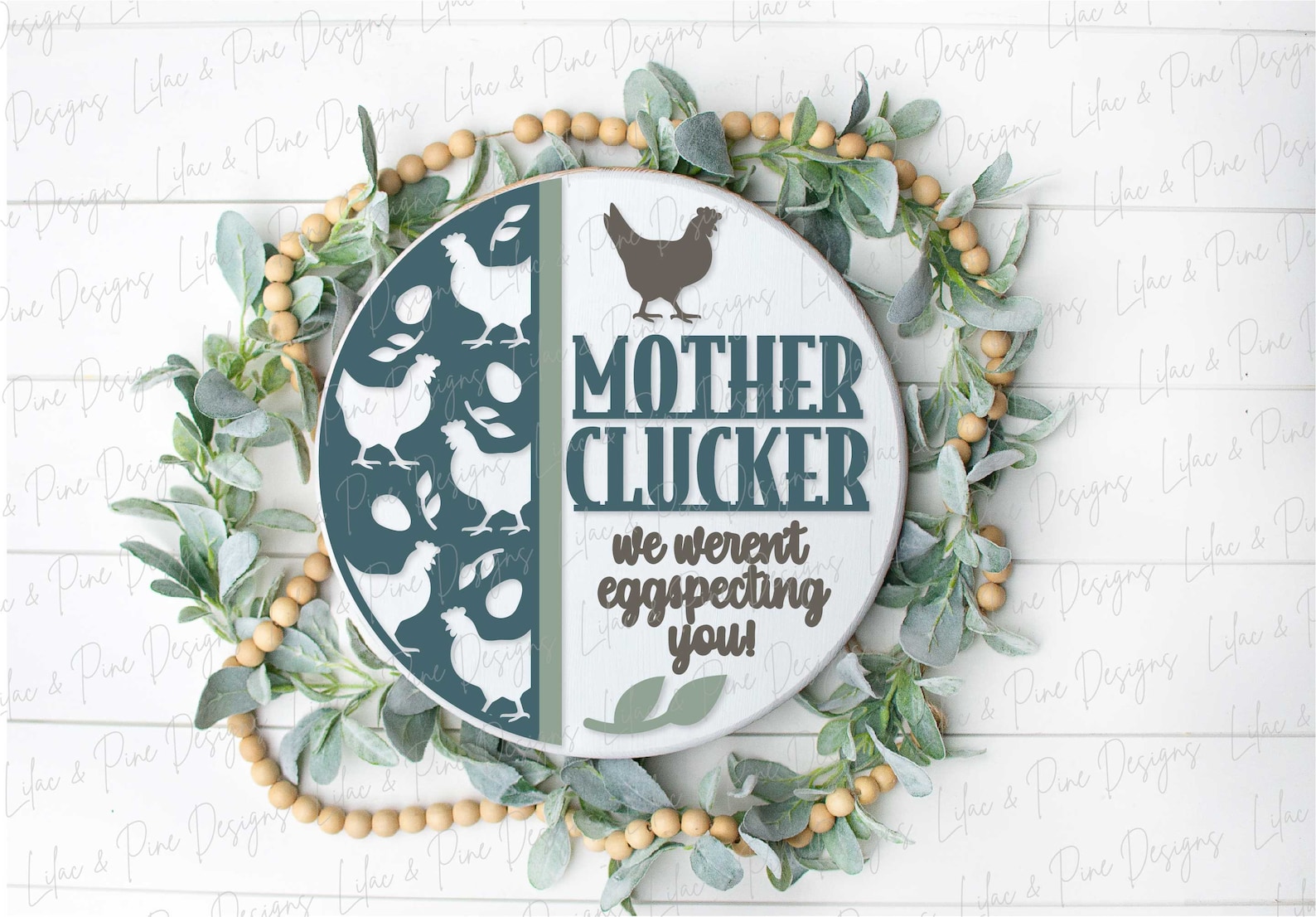 Funny Chicken Sign, Chicken Welcome Sign SVG, Mother Clucker Door ...