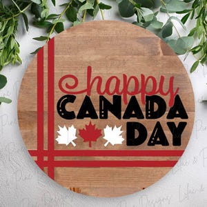 Canada SVG Bundle - Welcome Sign Files for Canada Day - Round Door ...