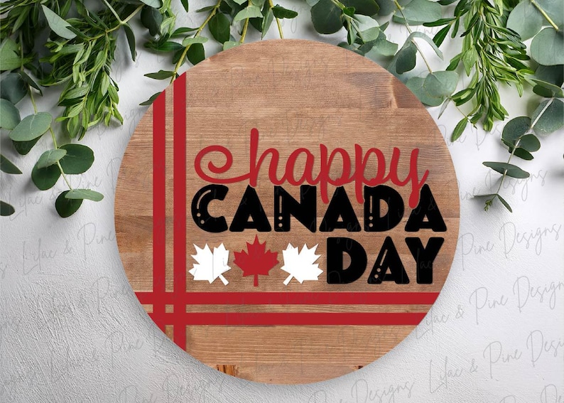 Canada SVG Bundle - Welcome Sign Files for Canada Day - Round Door ...