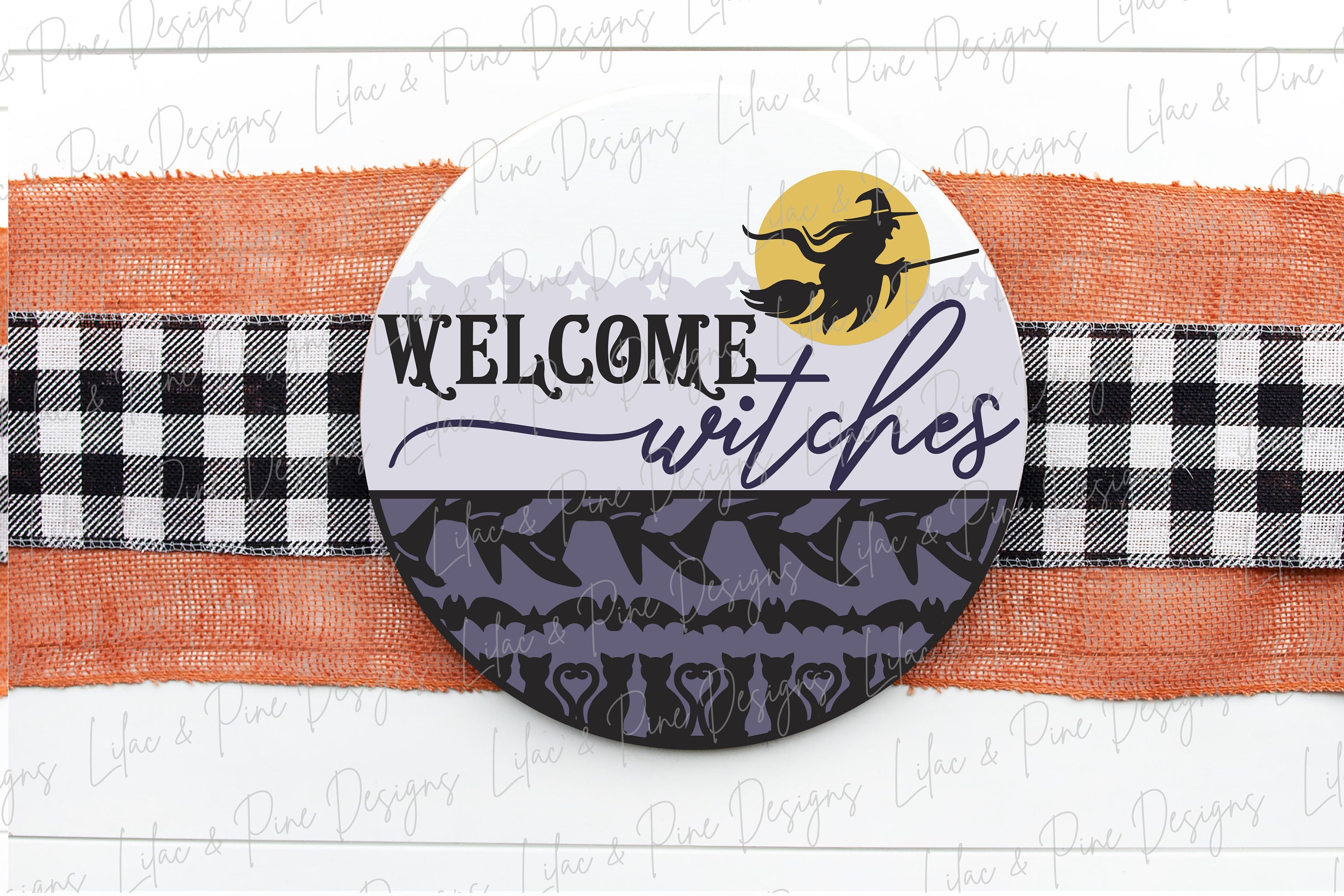 Welcome Witches Sign Halloween Door Hanger Witch Welcome - Etsy