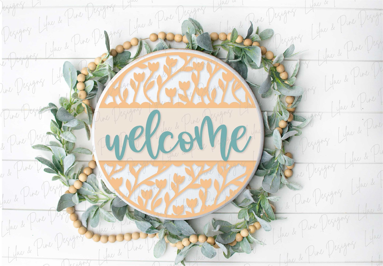 Spring Welcome Sign SVG, Tulip Door Hanger, Tulip Welcome Sign SVG ...
