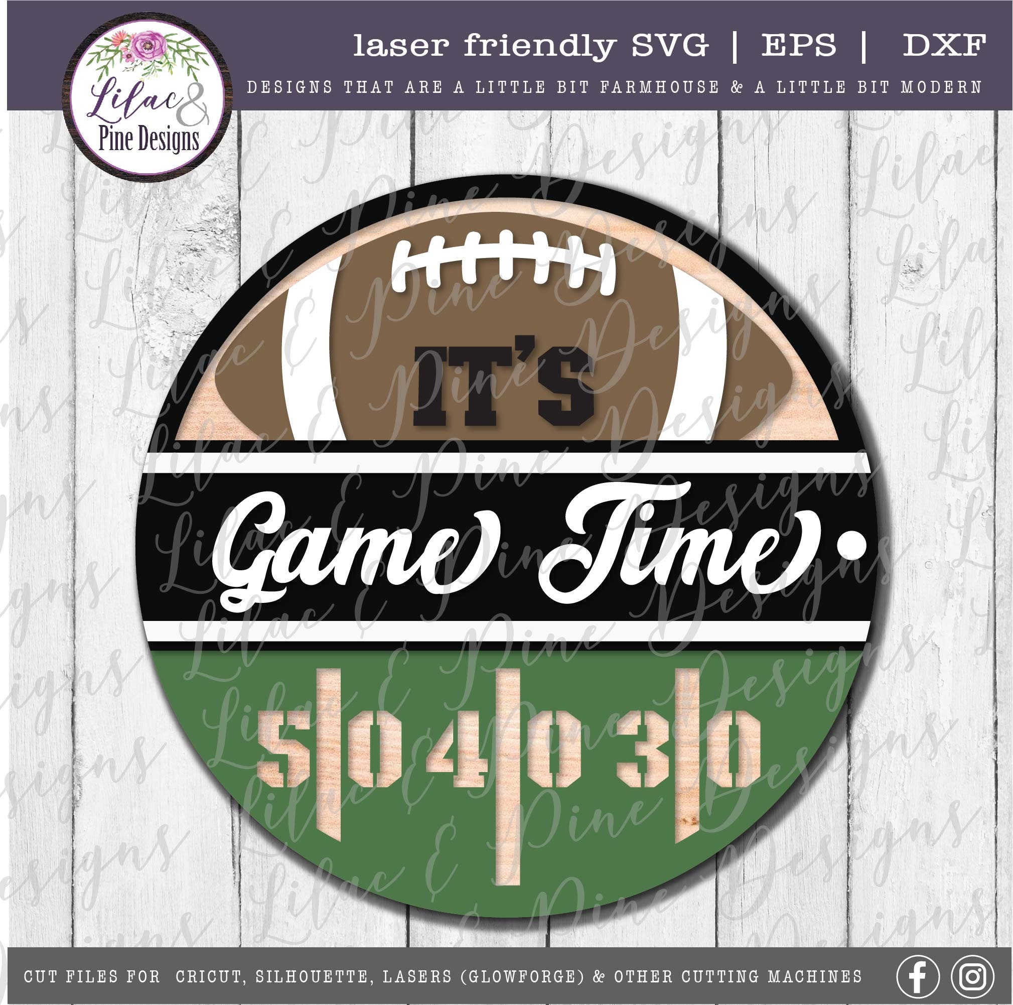 Game Time Football SVG Welcome SVG Fall Door Decor Svg - Etsy
