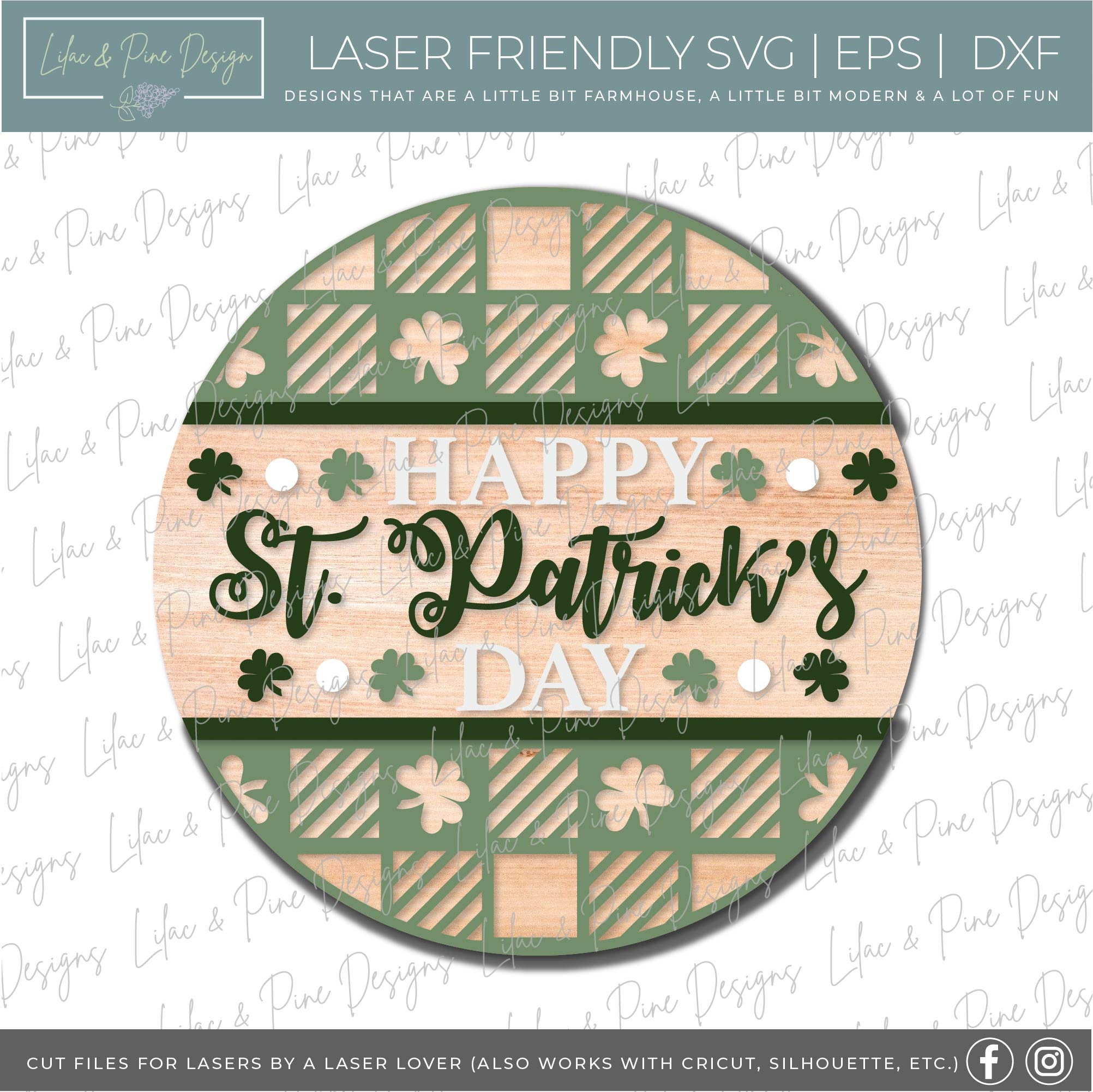 St Patricks Day Door Hanger Bundle St Pattys Sign SVG | Etsy