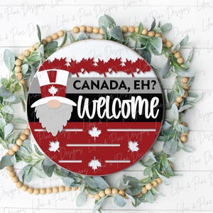 Canada SVG Bundle - Welcome Sign Files for Canada Day - Round Door ...