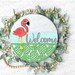 Flamingo Pineapple Welcome Sign Summer Sign Summer Door - Etsy