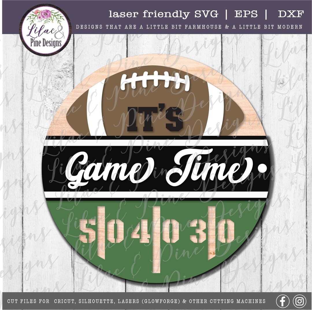 Game Time Football SVG, Welcome SVG, Fall Door Decor Svg, Football SVG ...