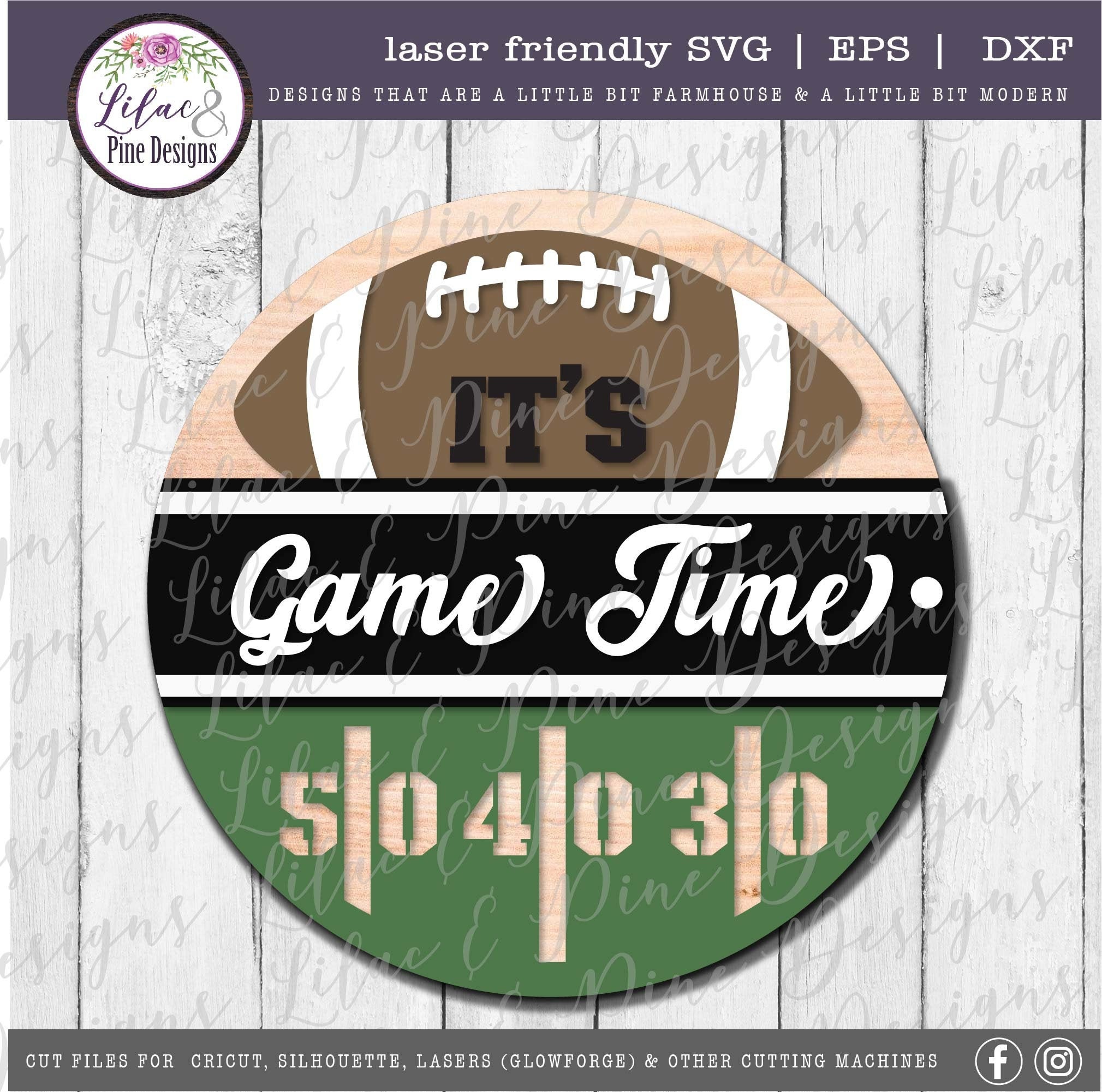 Game Time Football SVG Welcome SVG Fall Door Decor Svg - Etsy