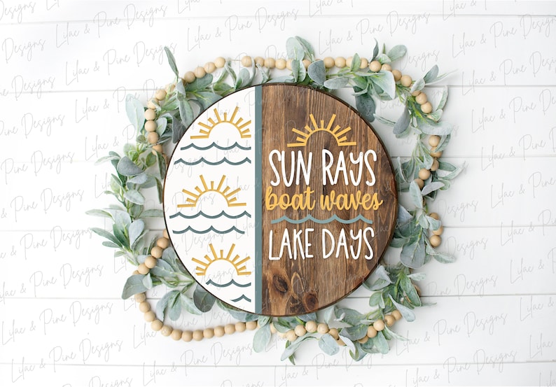 Beach Waves Sign SVG Beach Days Sign Summer Welcome Sign - Etsy