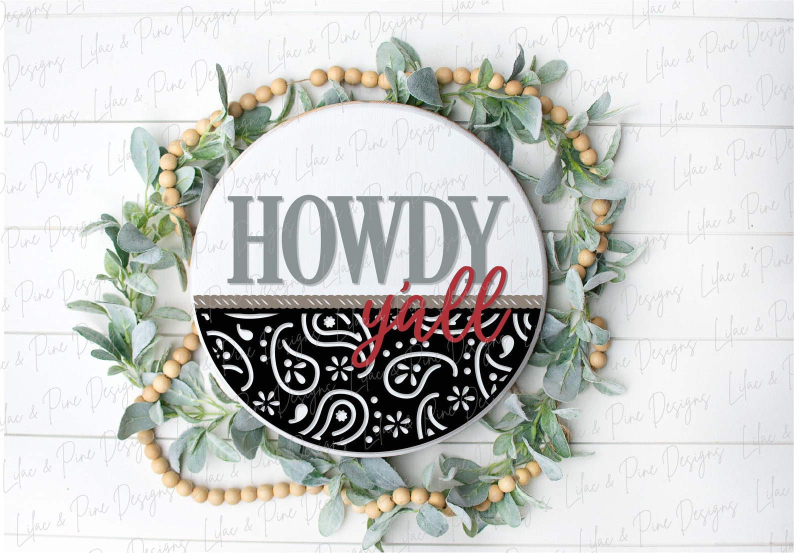 Howdy Y'all Sign SVG Western Door Hanger Handkerchief - Etsy