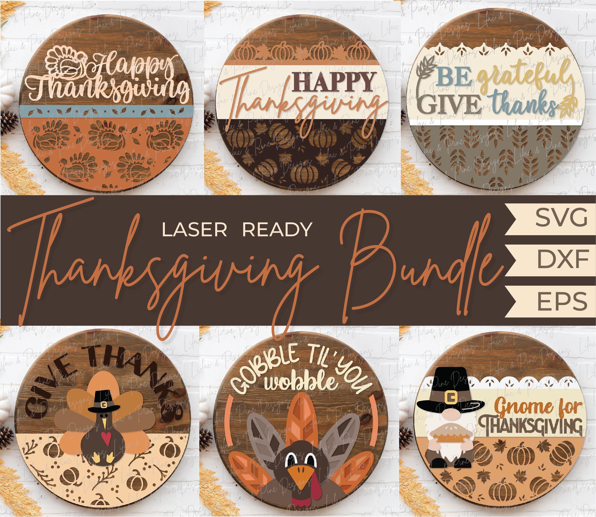 Thanksgiving Welcome Sign Bundle, Thanksgiving Door Hanger SVG, Turkey ...