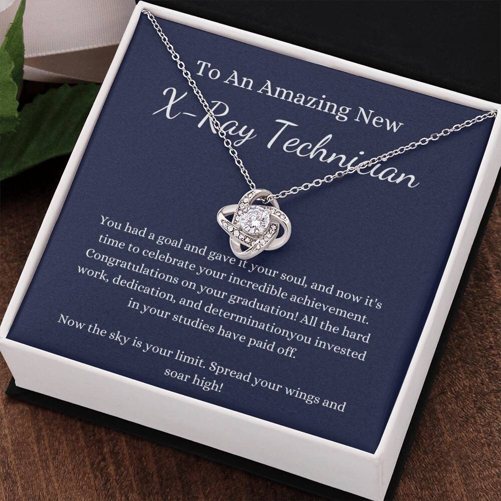 X-ray Tech Graduation Gift Grad Gift Love Knot Pendant - Etsy