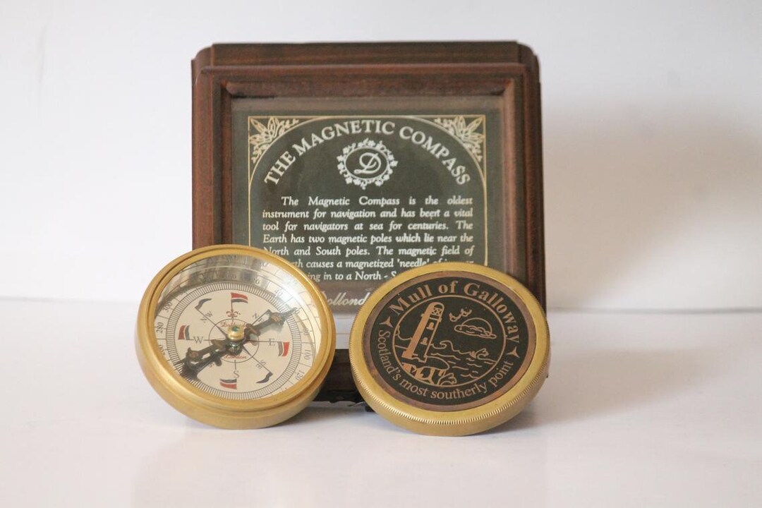 Antique Replica of Compass With Nautical Poem - Antique Collectible ...