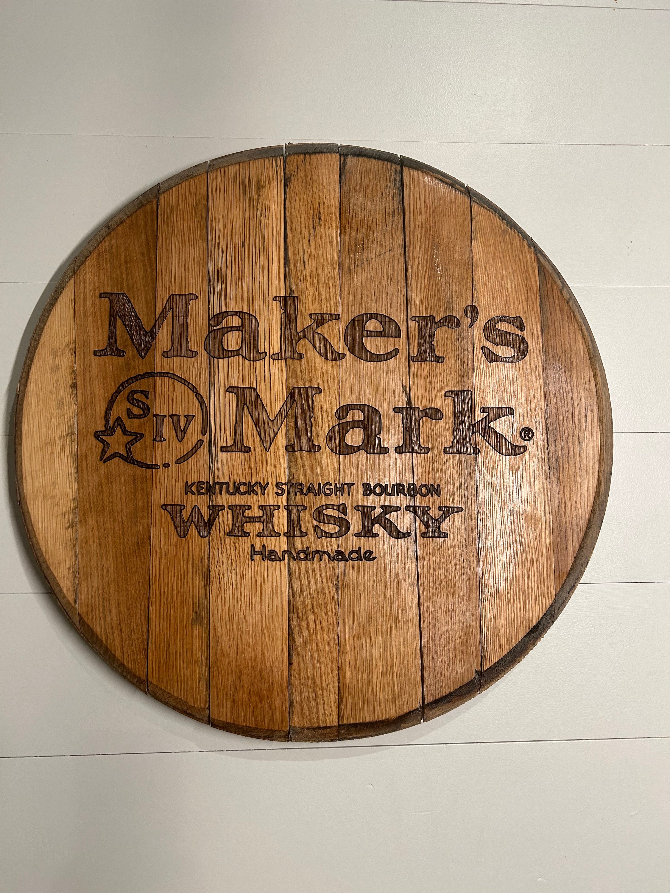 Markers Mark Handmade - Bourbon Barrel Head - Gift for Him - Etsy