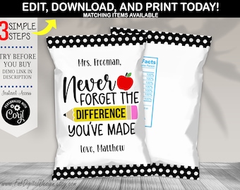 Editable Teacher Appreciation Gift Hershey Wrapper Printable Teacher ...