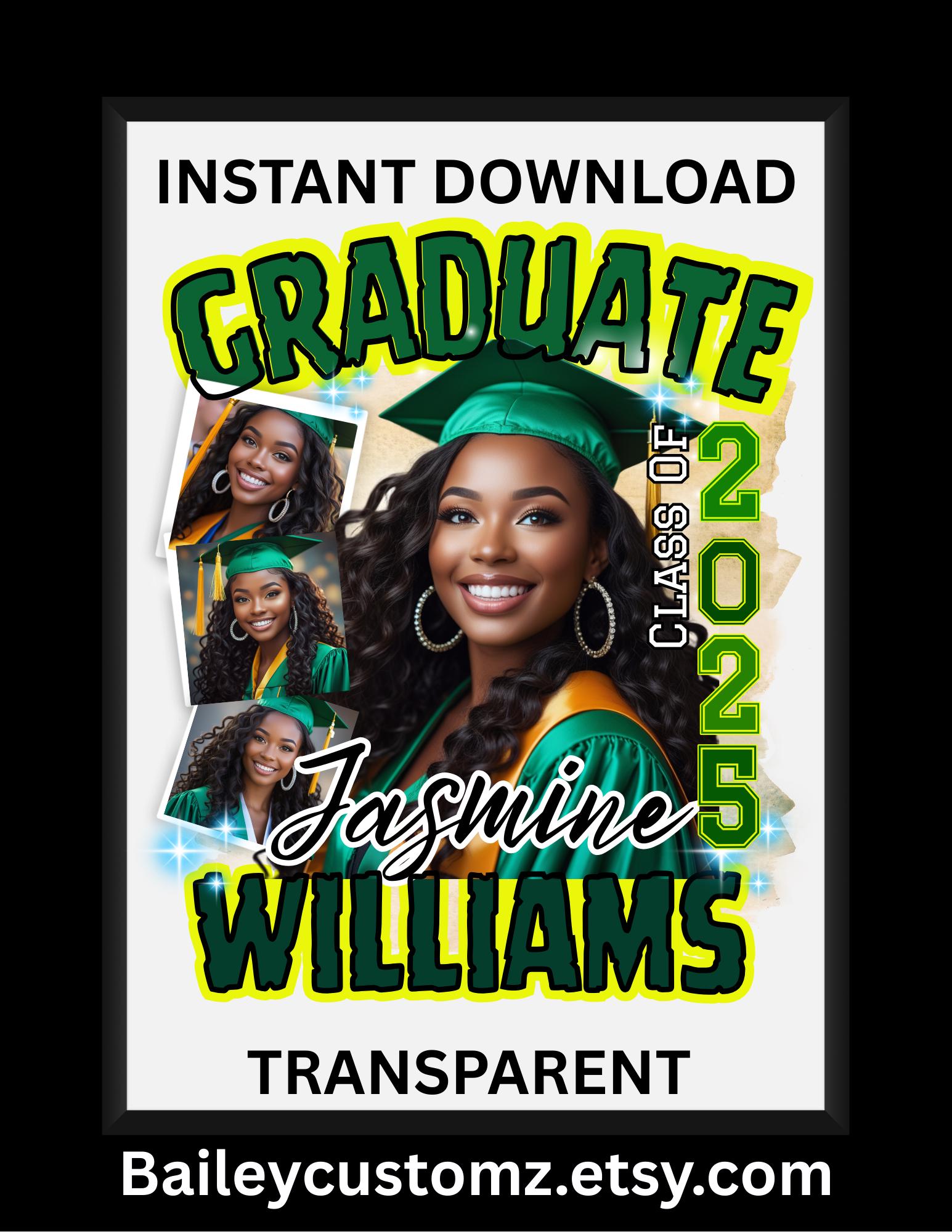 Graduation T-shirt Graphic Design | Digital Download | School Colors ...