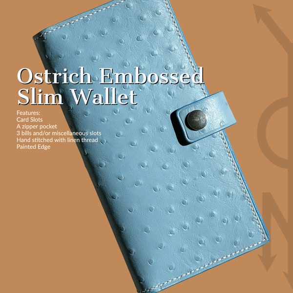 Ostrich Wallet - Etsy