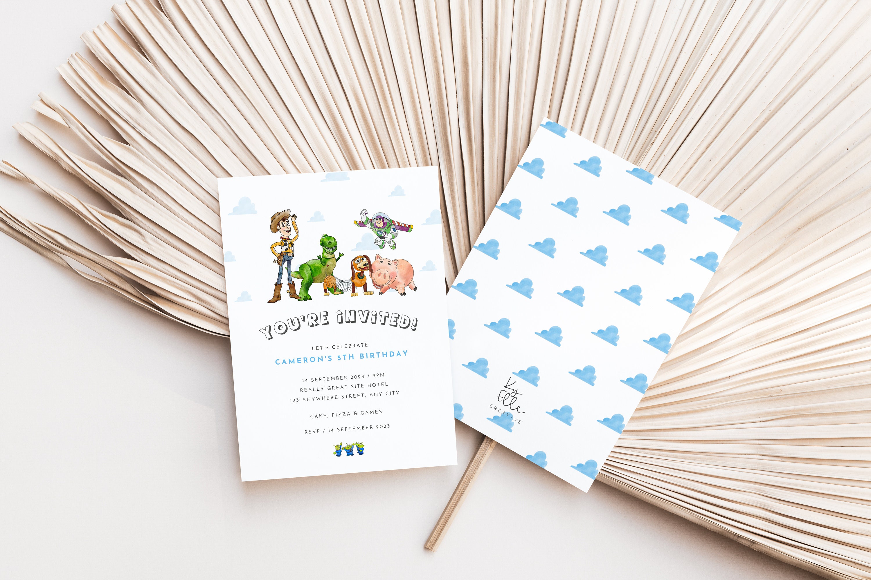 Toy Story Characters Themed Birthday Party Invitation Digital - Etsy