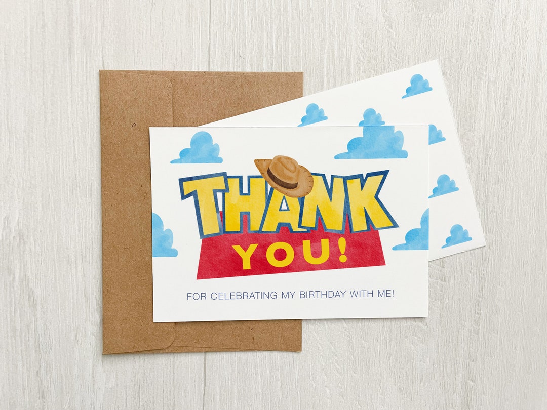 Toy Story Thank You Card Digital Download - Etsy