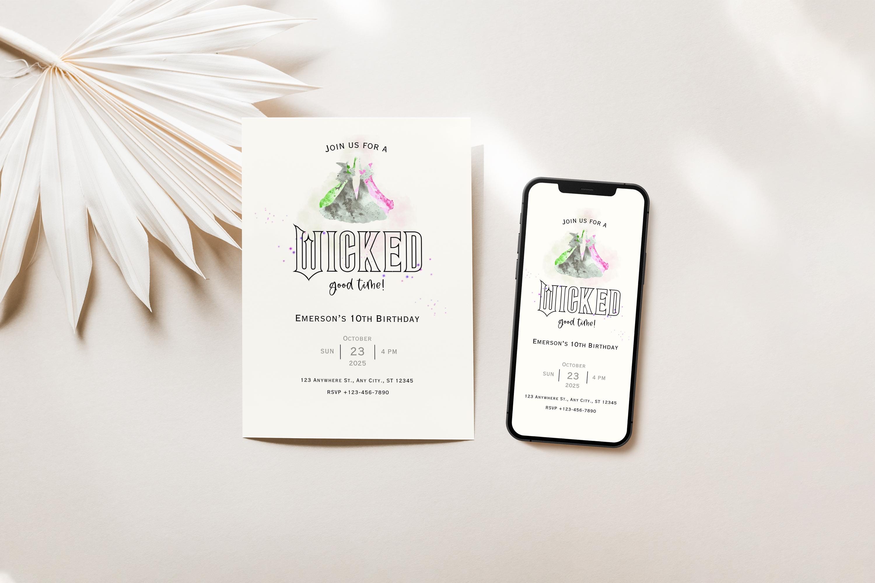 Wicked Themed Birthday Time Capsule, Digital Download - Etsy
