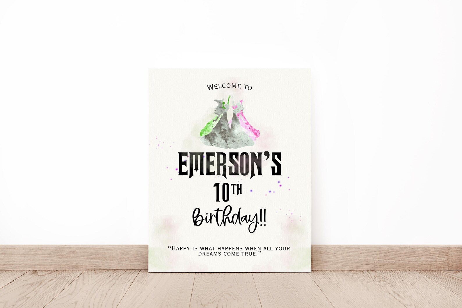 Wicked Themed Birthday Time Capsule, Digital Download - Etsy