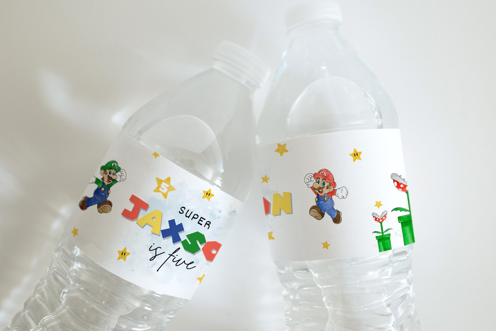 Super Mario Party Favor Thank You Gift Tags for Birthday Party, Digital ...