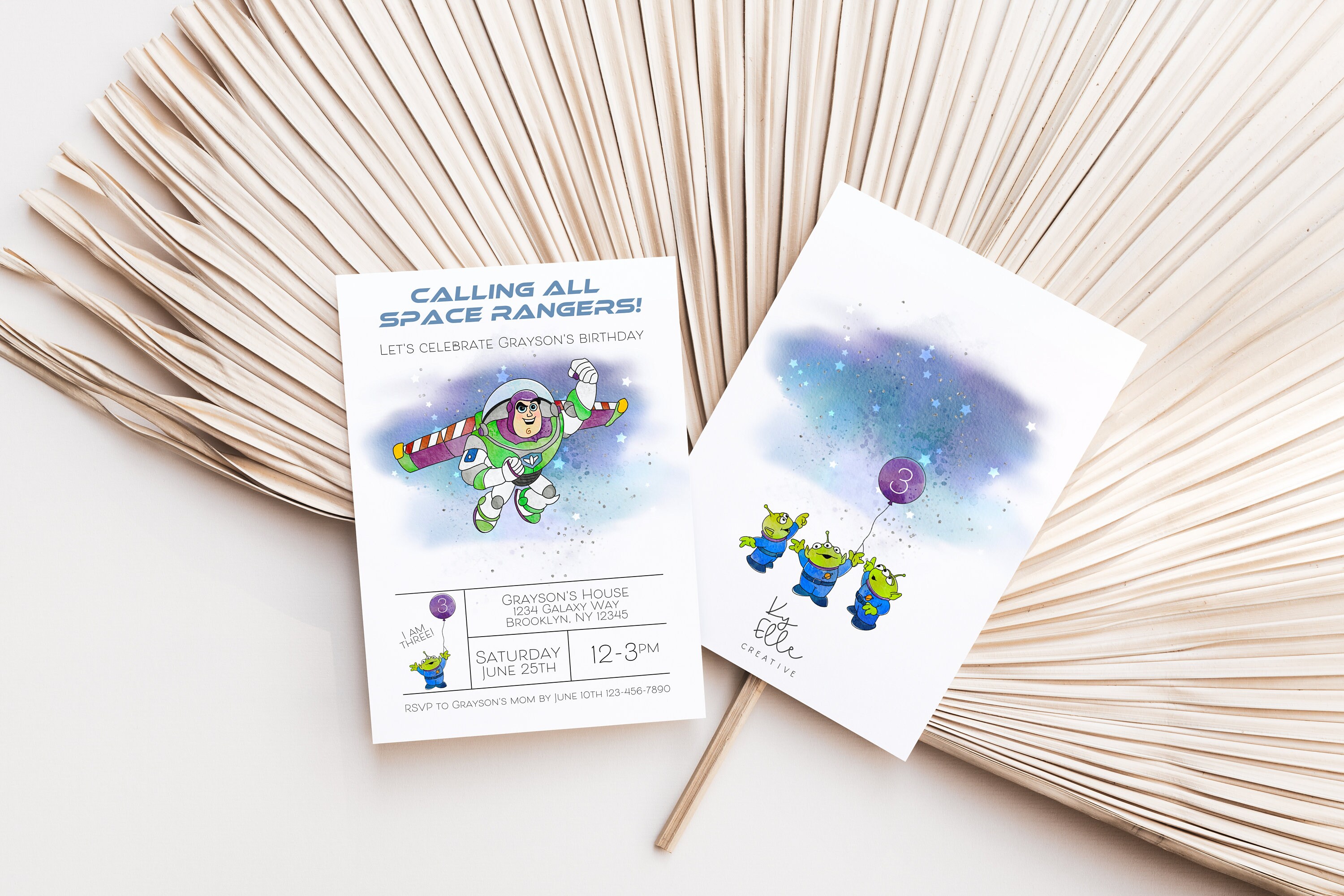 Space Ranger Themed Birthday Party Invitation Digital - Etsy