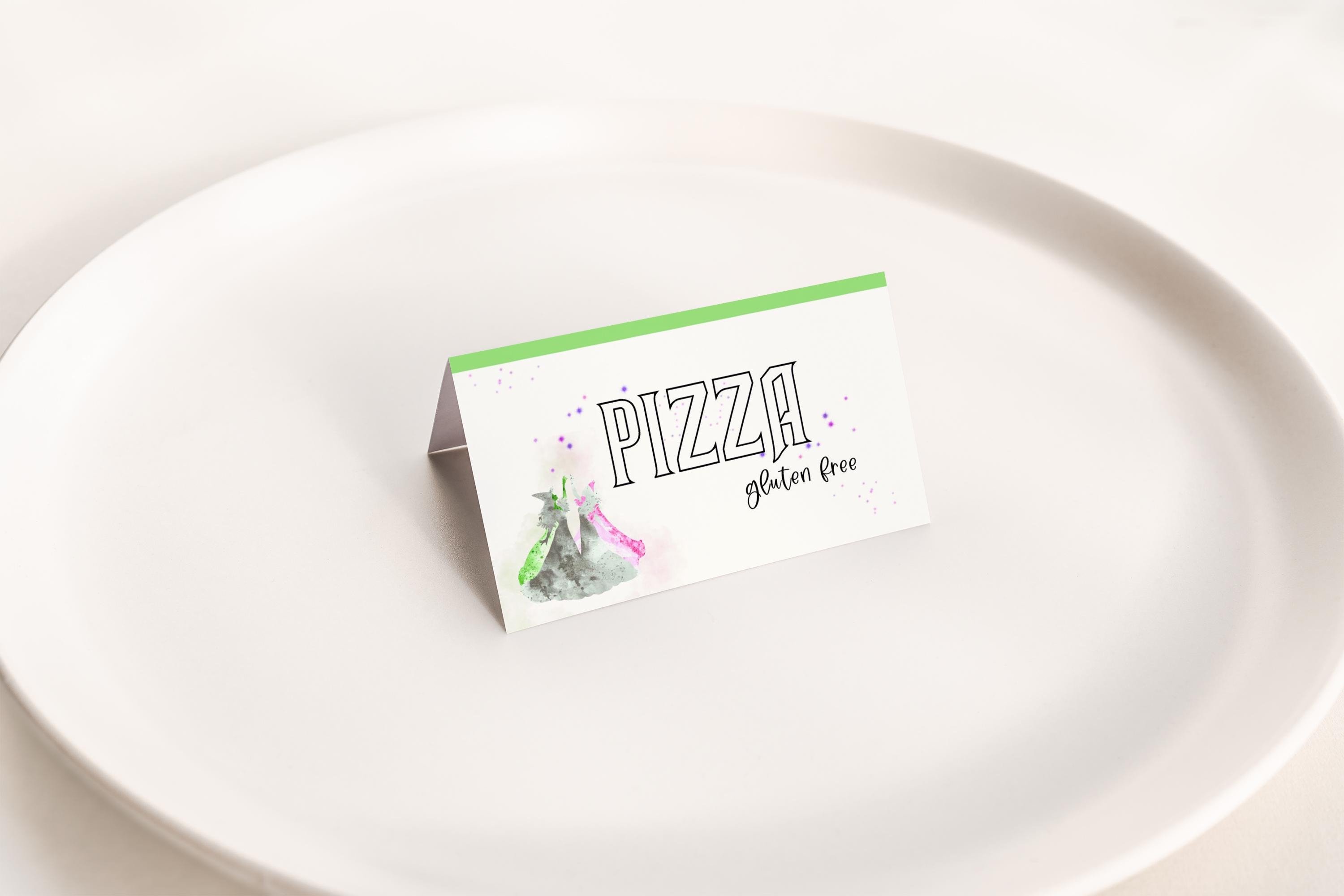 Wicked Themed Party Table Tent, Digital Download - Etsy