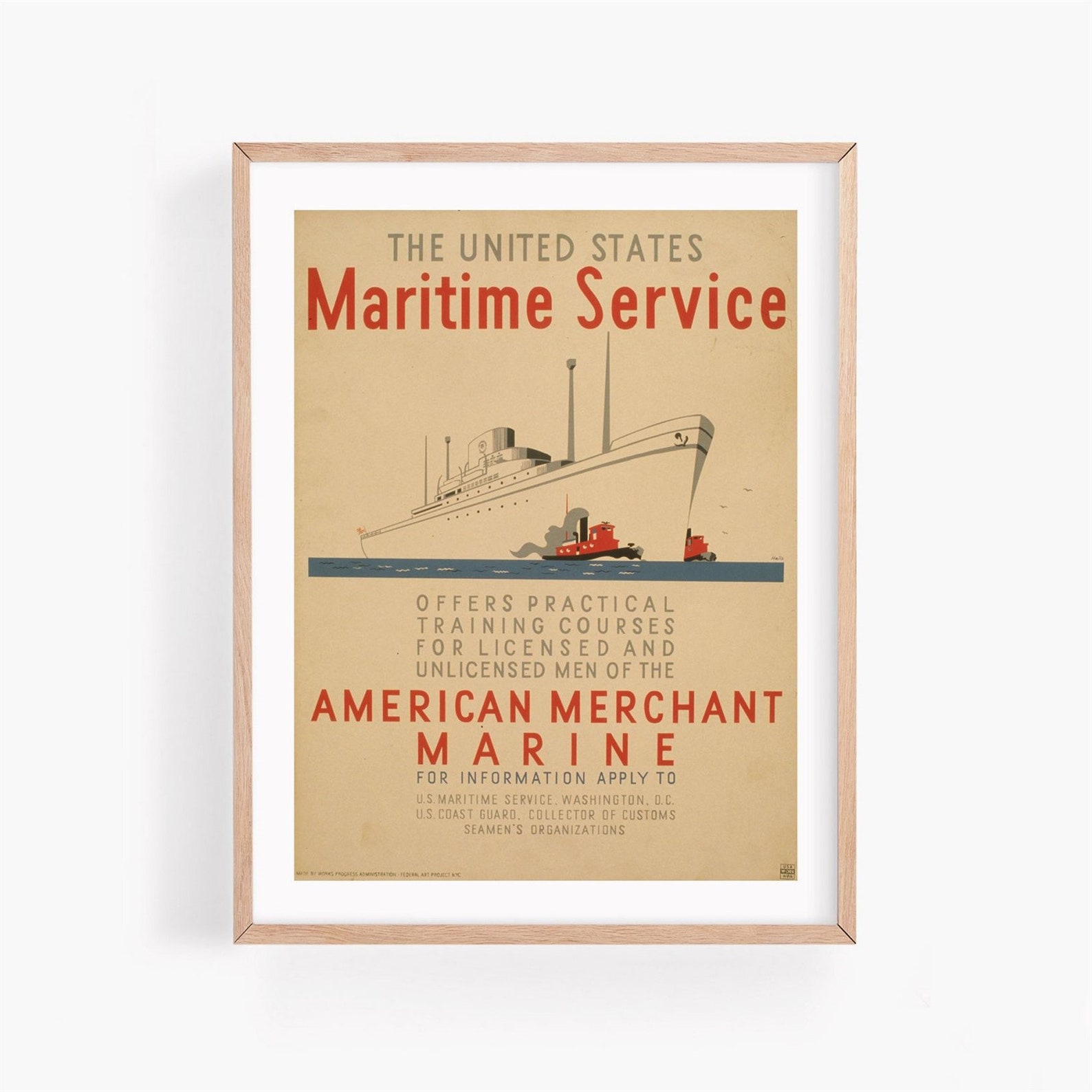 Photo United States Maritime Service American Merchant - Etsy