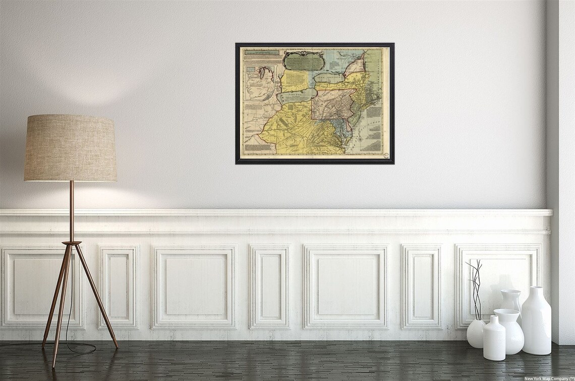1771 Map A General Map of the Middle British Colonies in | Etsy