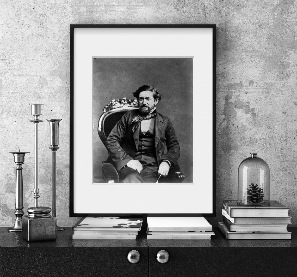 1857 Photo John Coffee Hays 3/4-length Portrait Seated in | Etsy