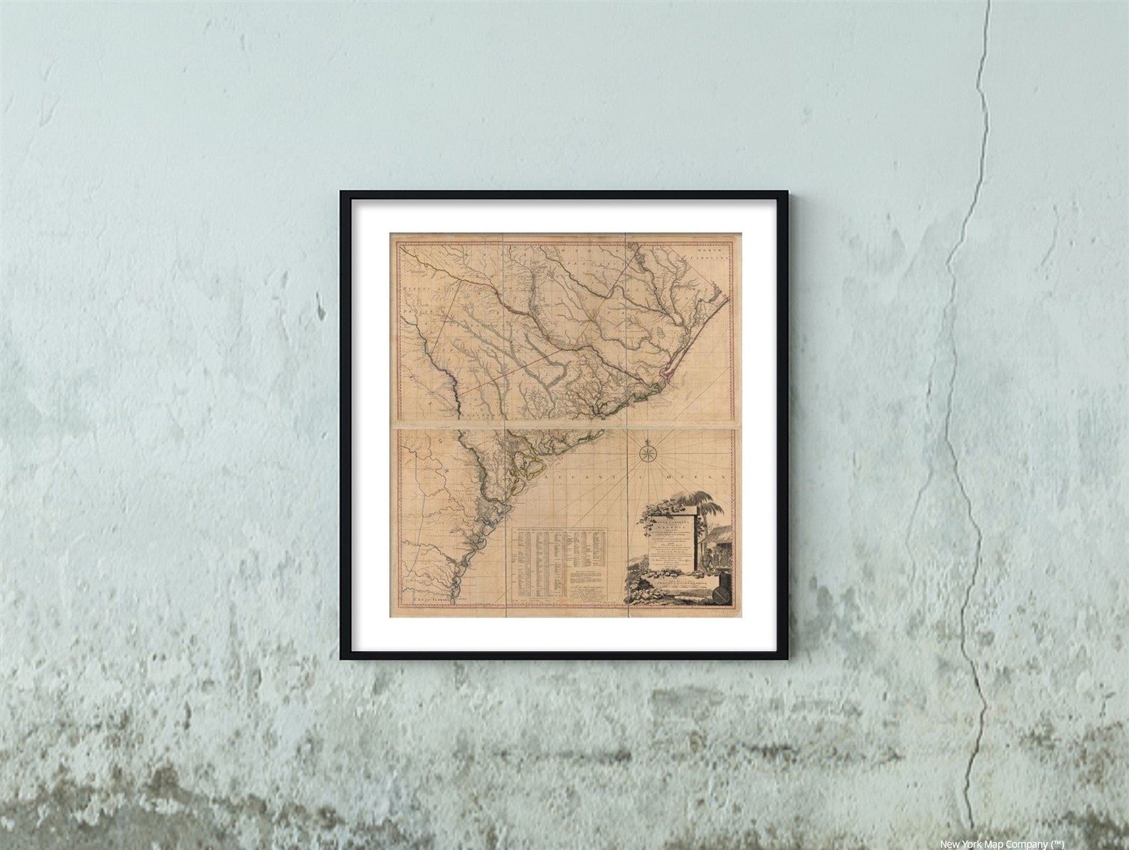 1780 Map of South Carolina and a Part of Georgia. Containing - Etsy